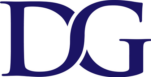 Dd letter logo design Royalty Free Vector Image