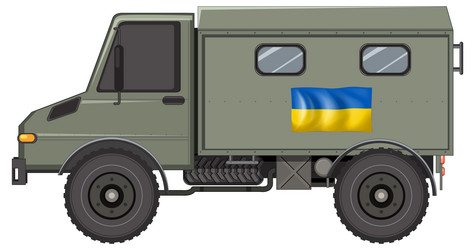Isolated military army truck Royalty Free Vector Image