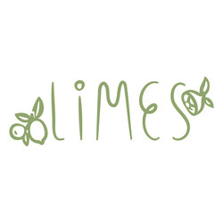 Lemons text doodle label Royalty Free Vector Image