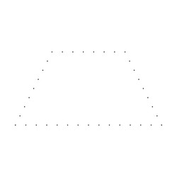 Trapezium geometric shape element symbol Vector Image