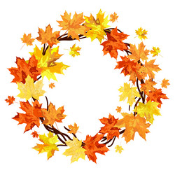 Autumn tree maple Royalty Free Vector Image - VectorStock