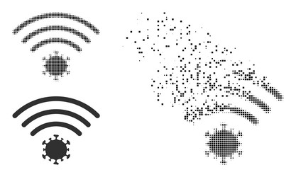 Disappearing dot and original forbidden virus icon