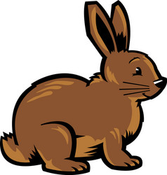 Cartoon bunny rabbit graphic Royalty Free Vector Image