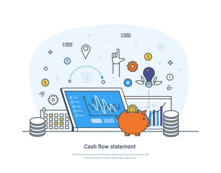 Cash flow Royalty Free Vector Image - VectorStock