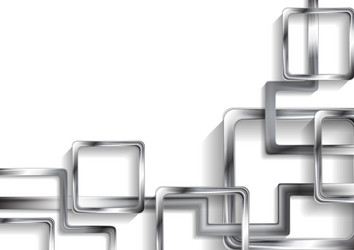 Abstract tech modern background with metallic Vector Image