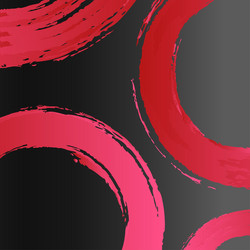 Banner red circle texture on black background Vector Image