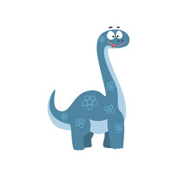Cartoon baby dinosaur hatching from egg Royalty Free Vector