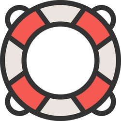 Life saving tube Royalty Free Vector Image - VectorStock