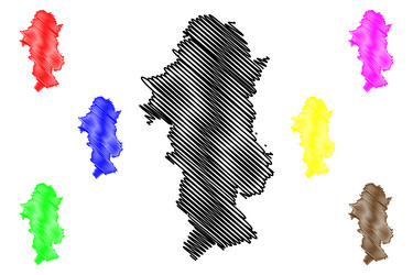 India Uttar Pradesh Map Vector Images (over 390)