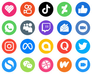 Facebook Messenger Icon Circle Vector Images (over 140)