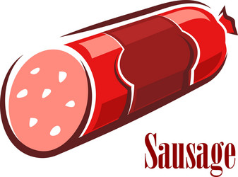Cartoon salami Royalty Free Vector Image - VectorStock