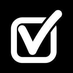 Check icon checkmark and checkbox yes Royalty Free Vector