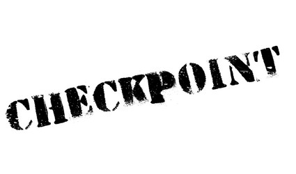 Checkpoint rubber stamp Royalty Free Vector Image