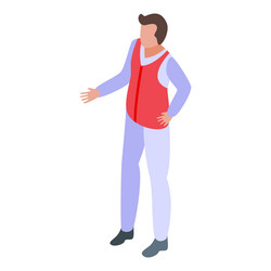 Circus acrobat icon isometric man Royalty Free Vector Image