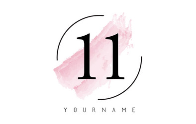 Colorful creative number 11 1 logo with leading Vector Image