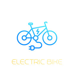 Electric bicycle e-bike icon Royalty Free Vector Image