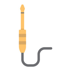 Audio plug glyph icon music and instrument Vector Image