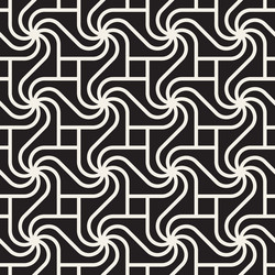 Abstract seamless pattern with round geometric Vector Image