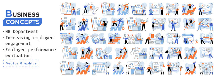 Hr human resources department work manager Vector Image