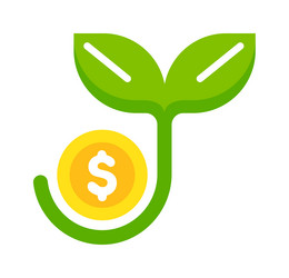 Regular investment long term icon Royalty Free Vector Image