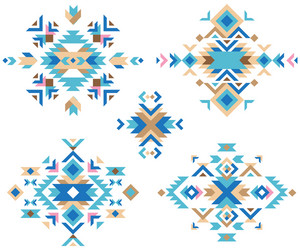 Tribal elements set design element Royalty Free Vector Image