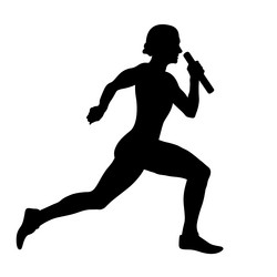 Girl Track Silhouette