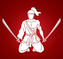 Ninja Master Cartoon Vector Images (over 200)