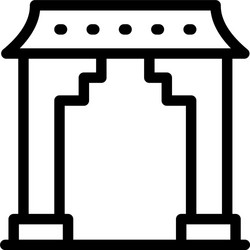 Entrance gate Royalty Free Vector Image - VectorStock