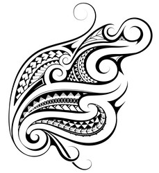 Polynesian style tattoo design Royalty Free Vector Image