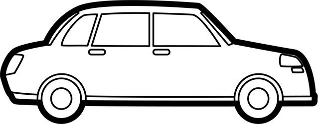 Car Line Uncolored Vector Images (30)