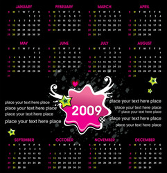 Emo calendar 2011 Royalty Free Vector Image - VectorStock