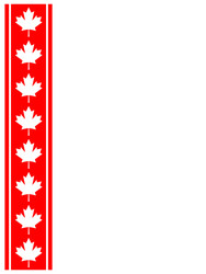 Canadian Maple Leaf Border