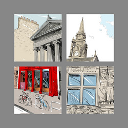 Edinburgh Drawing Sketch Vector Images (63)