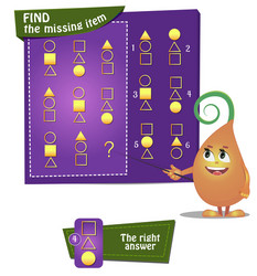 Find the missing part 2 Royalty Free Vector Image