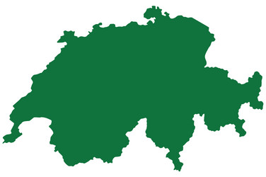 Blank Outline Map of Switzerland Vector Images (40)