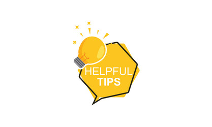 Helpful tips concept in flat style Royalty Free Vector Image