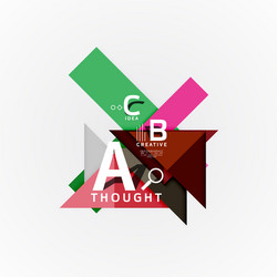 Paper option steps diagram infographic layout Vector Image