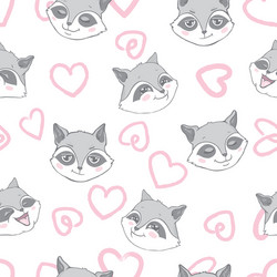 Seamless background with cute and beautiful Vector Image