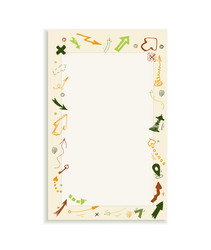 First page for a notebook or notepad Royalty Free Vector