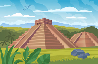 Mayan Pyramid Vector Images (over 2,000)