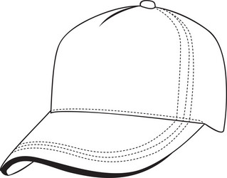 Outline cap Royalty Free Vector Image - VectorStock