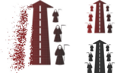 Pixelated Road Vector Images (over 1,700)