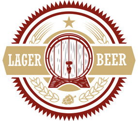 Vintage yellow circle badge with number 45 Vector Image