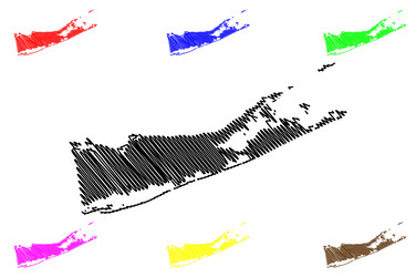 Suffolk county new york state us united Royalty Free Vector