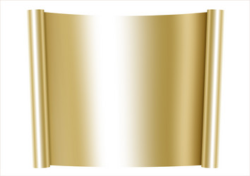 Gold shiny scroll Royalty Free Vector Image - VectorStock