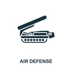 Air defense icon line simple line weapon icon Vector Image