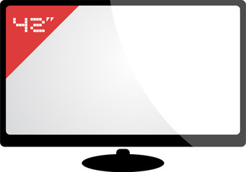 Big screen television Royalty Free Vector Image