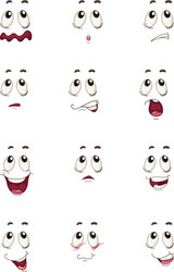 A face Royalty Free Vector Image - VectorStock