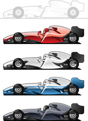 Letter r vocabulary racecar Royalty Free Vector Image