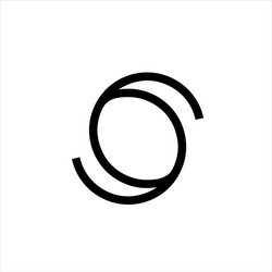 Soc os so initials geometric rounded logo and icon